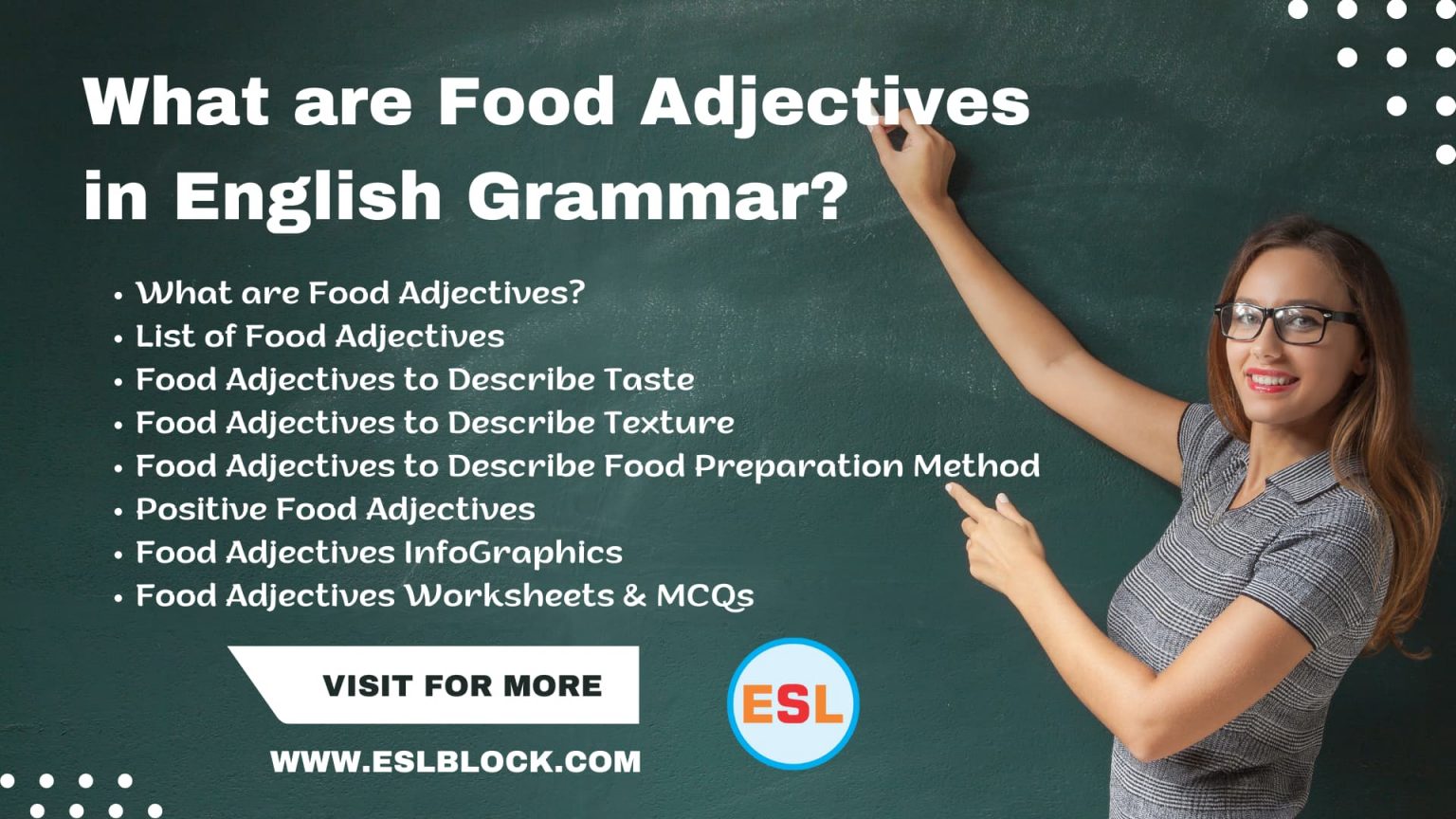 What are Food Adjectives in English Grammar? - English as a Second Language