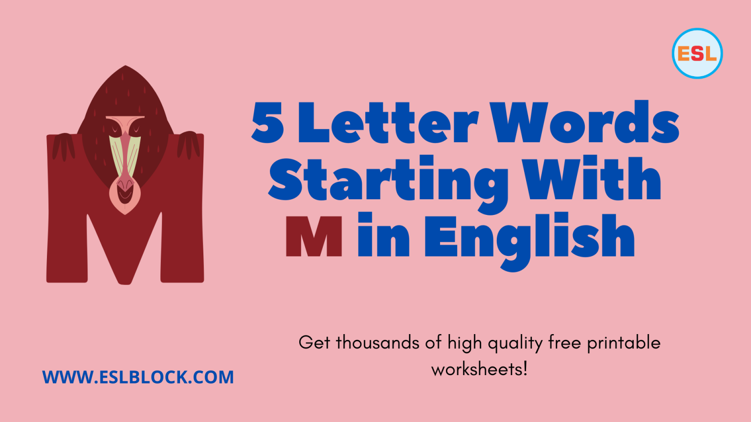 5 Letter Words That Start With M Archives - English as a Second Language
