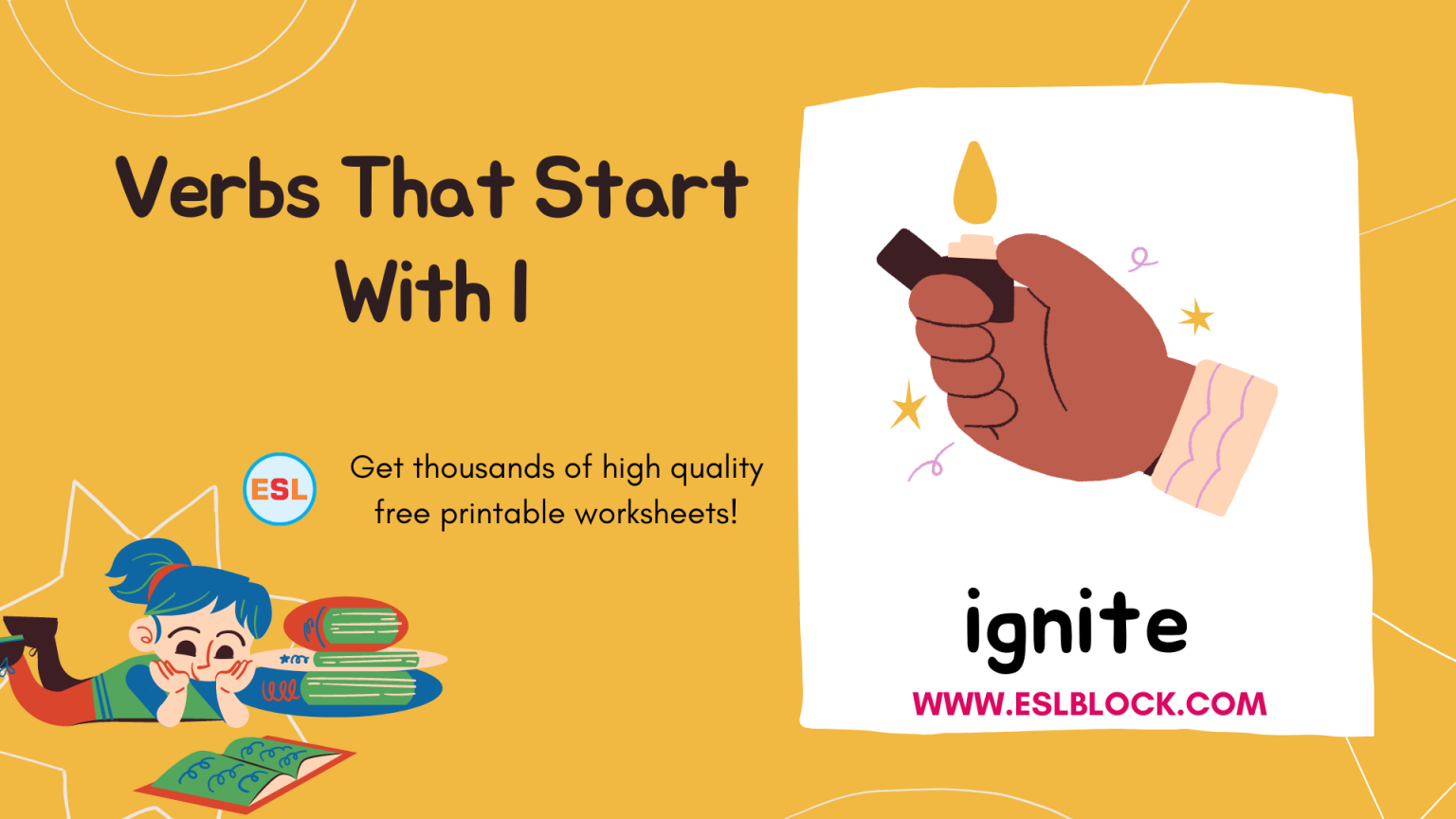 Verbs That Start With I - English as a Second Language