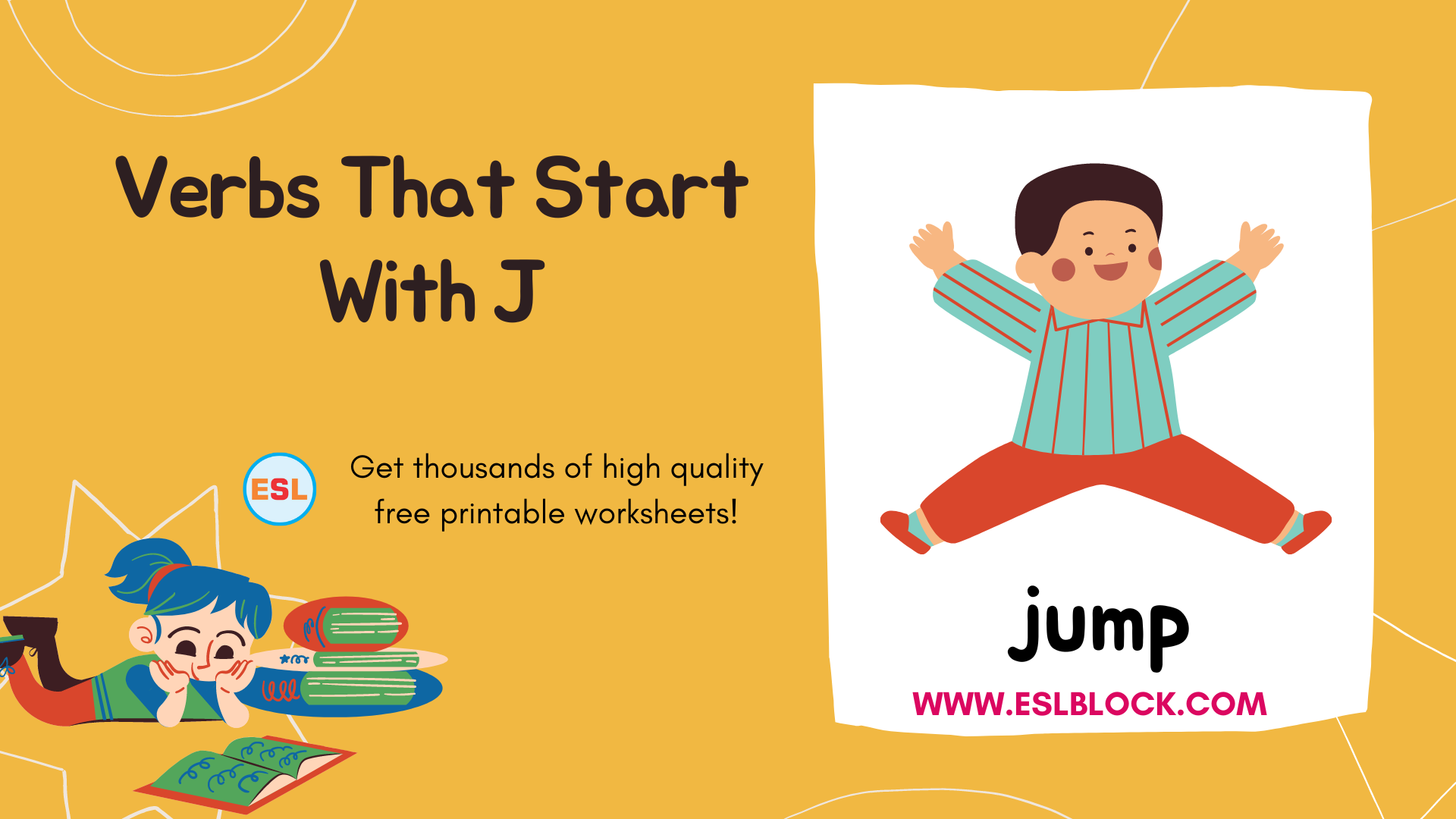 Verbs That Start With J English As A Second Language