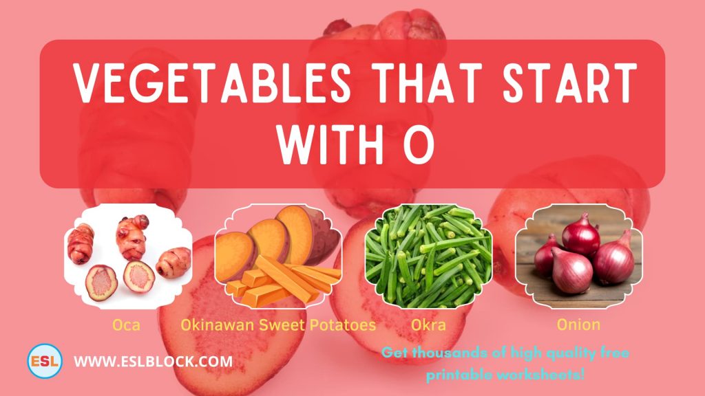 Vegetables That Start With O - English as a Second Language