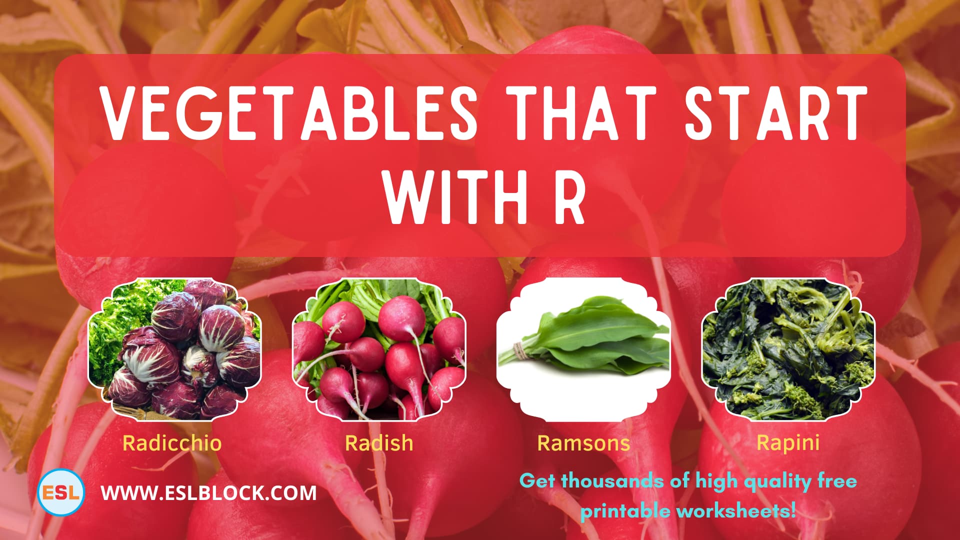 Vegetables That Start With R English As A Second Language Vegetables That Start With R English As A Second Language