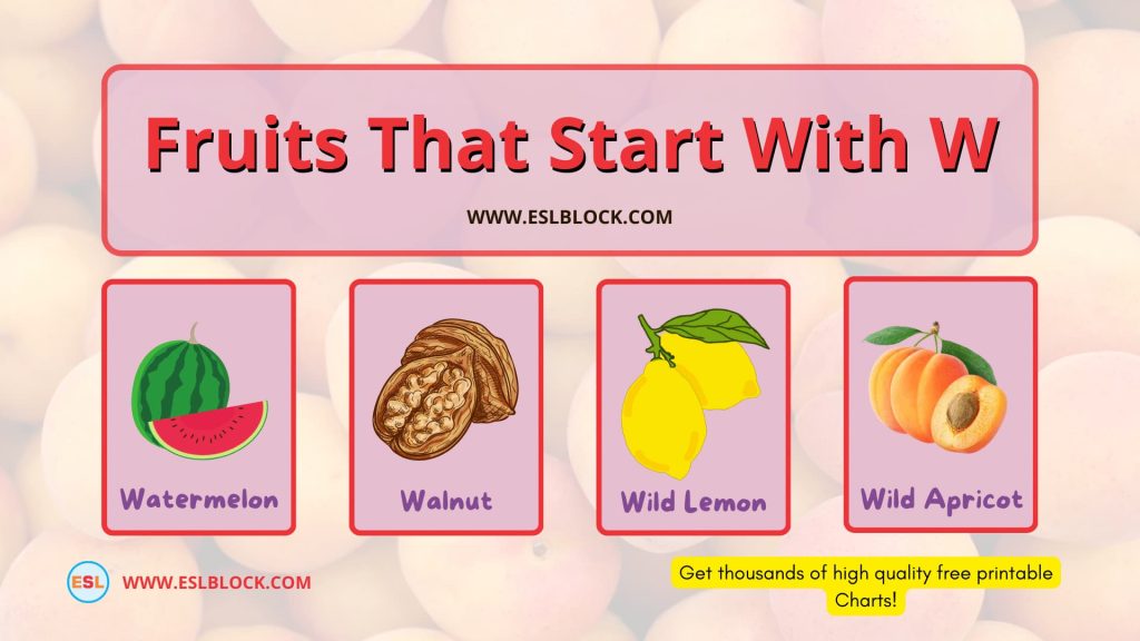 Fruits that start with V - English as a Second Language