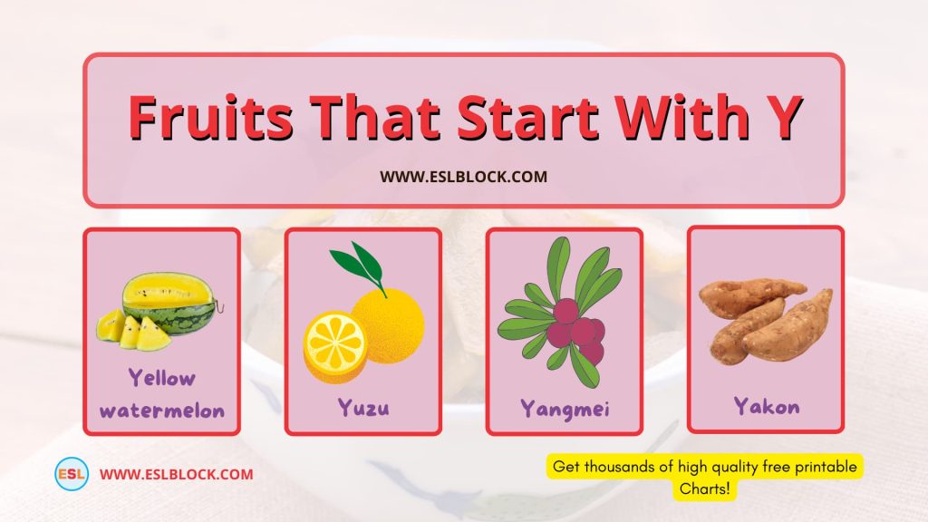 Fruits that start with Z – English as a Second Language