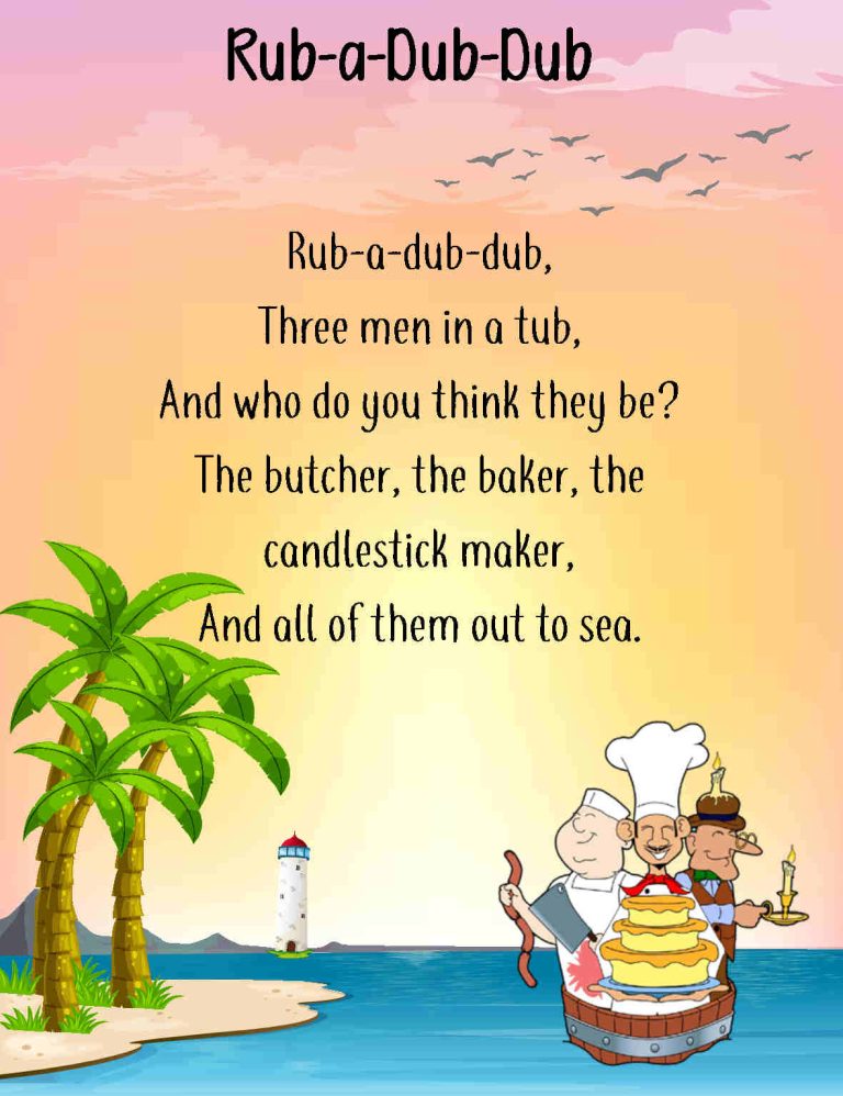 Nursery Rhyme Worksheets - English as a Second Language