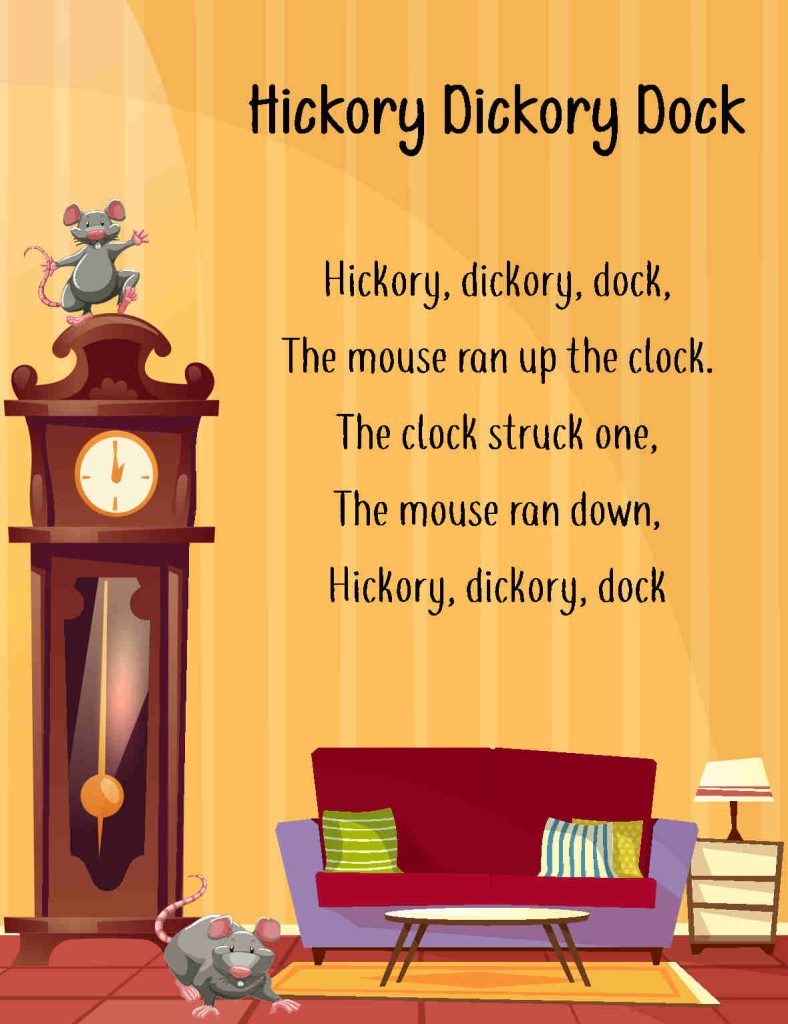 Nursery Rhyme Worksheets - English as a Second Language