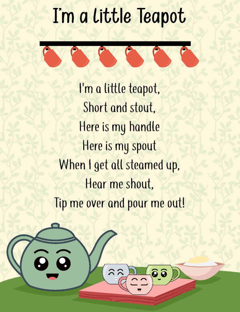 Nursery Rhyme Worksheets - English as a Second Language