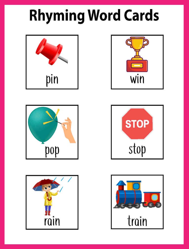 Rhyming Words Worksheets - English as a Second Language