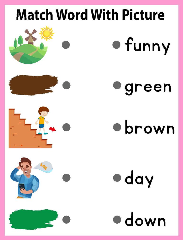 Word Recognition Worksheets - English as a Second Language